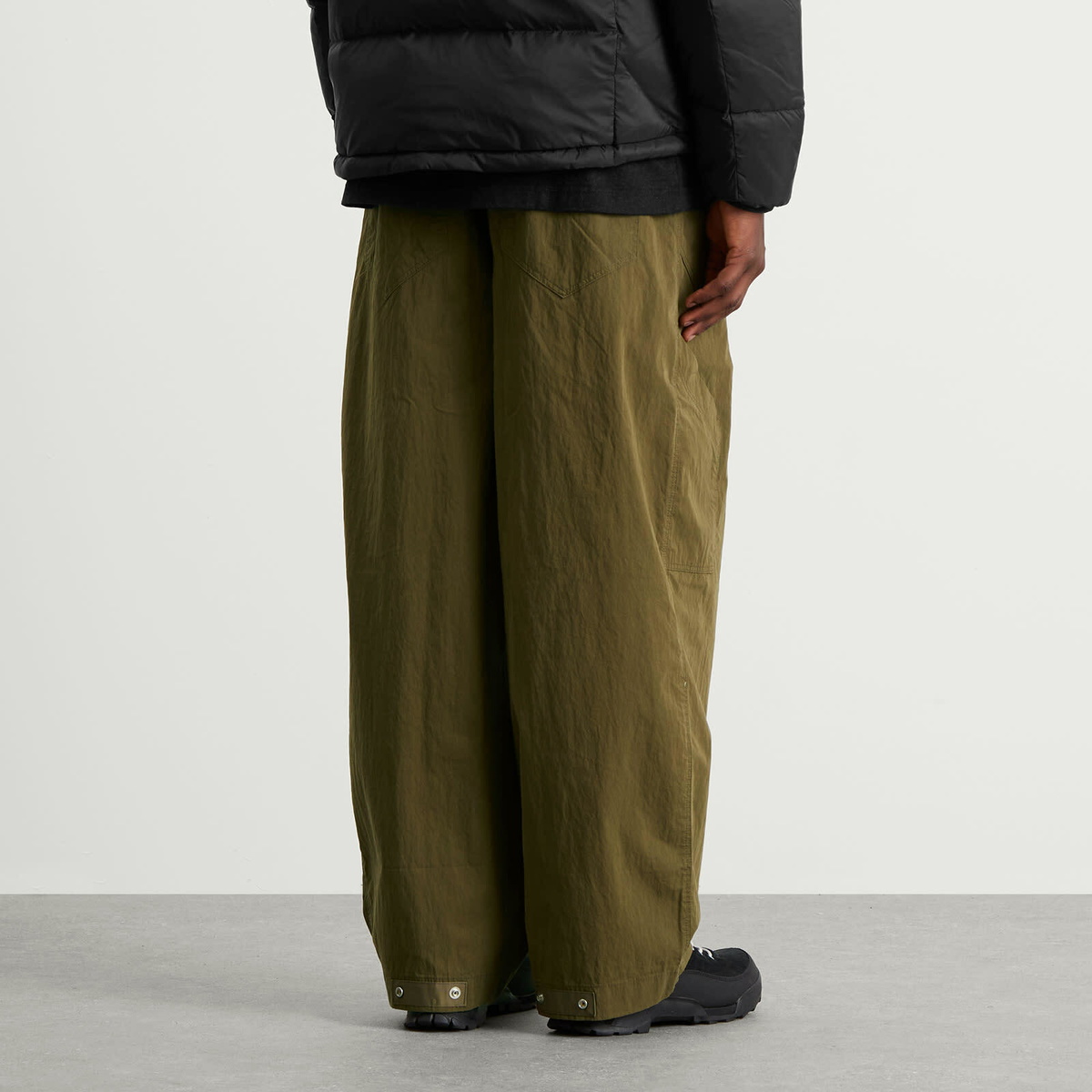 FrizmWORKS Men's Fold Fatigue Wide Pants in Olive FrizmWORKS