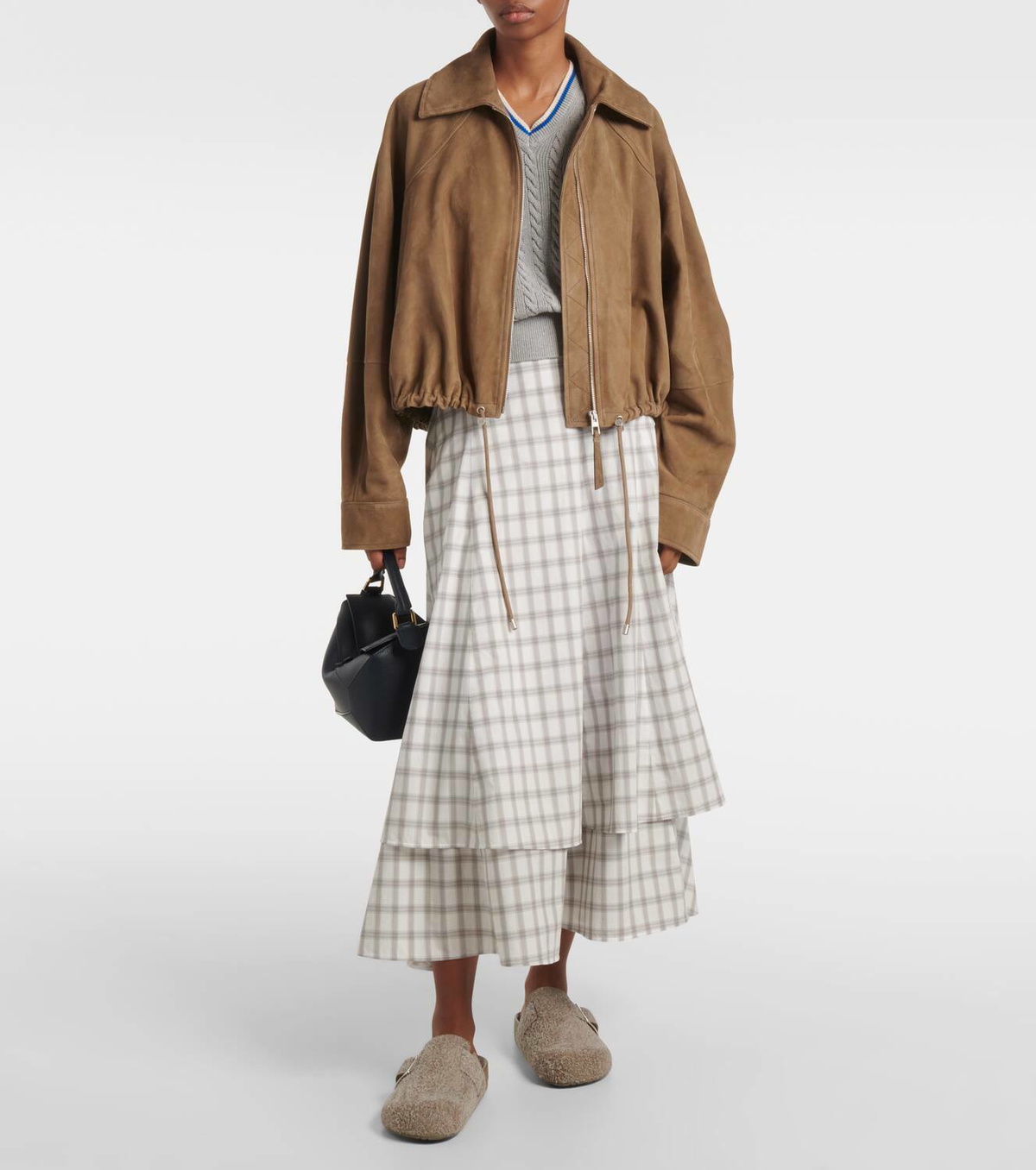 Loewe Ease Buckle brushed suede mules Loewe