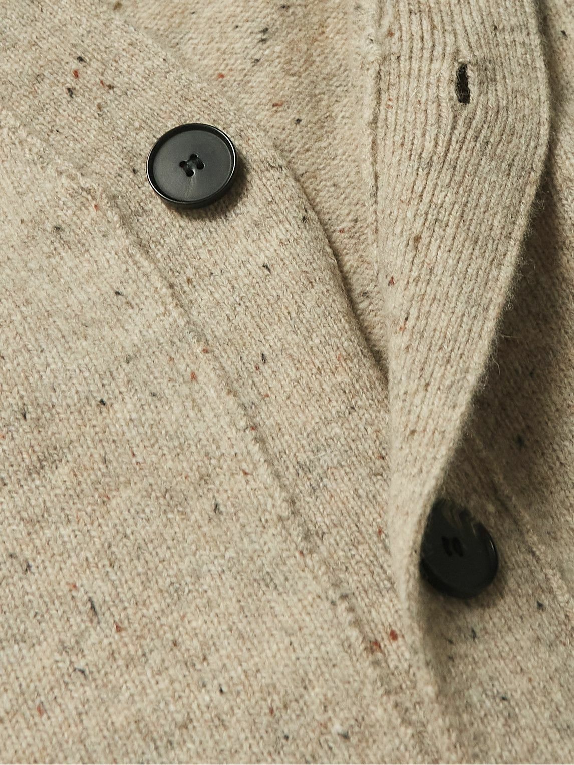 Norse Projects - Kasper Logo-Intarsia Donegal Wool Cardigan - Neutrals ...