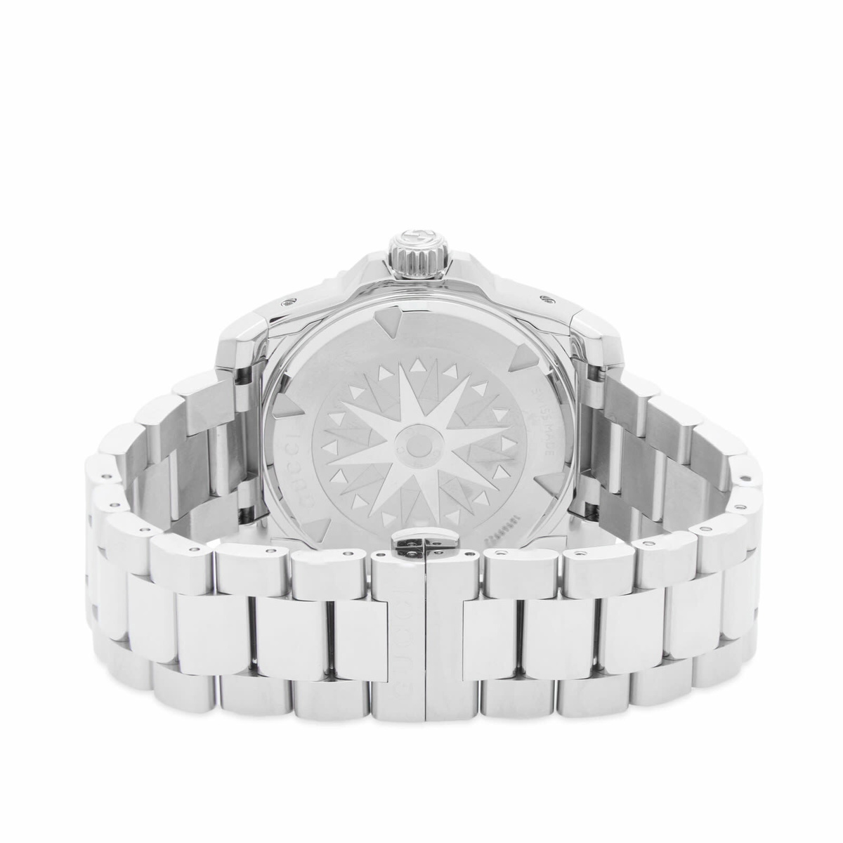 Gucci Men's G-Timeless Watch 40mm in Silver/Green Gucci