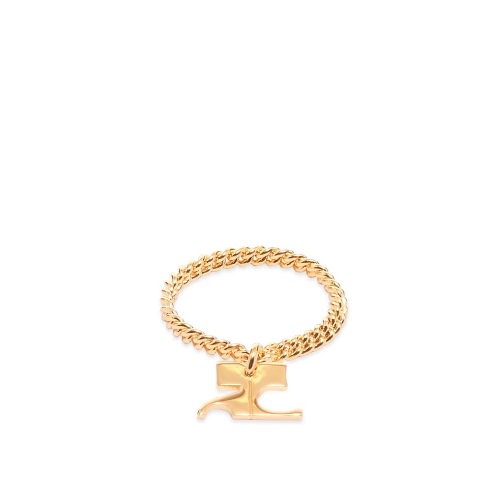 Courrèges Logo Chain Ring Courreges