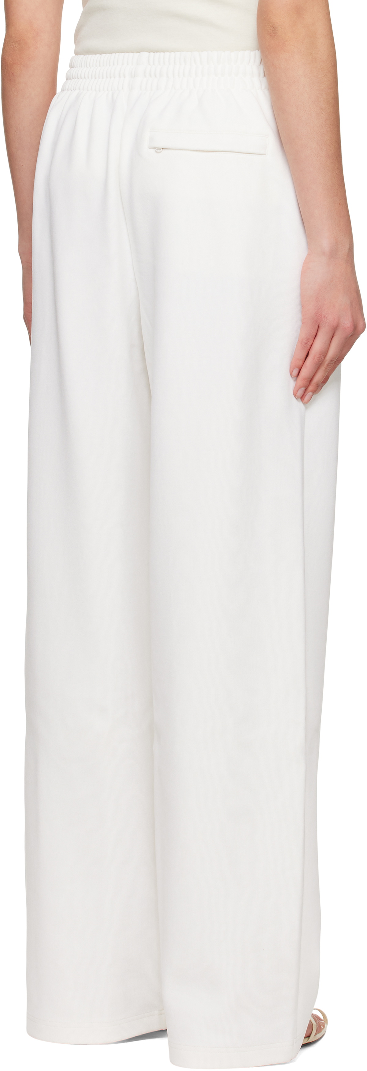 WARDROBE.NYC Off-White Semi Matte Track Lounge Pants WARDROBE.NYC