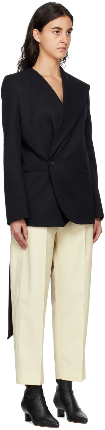 GIA STUDIOS Black Wrap Blazer GIA STUDIOS