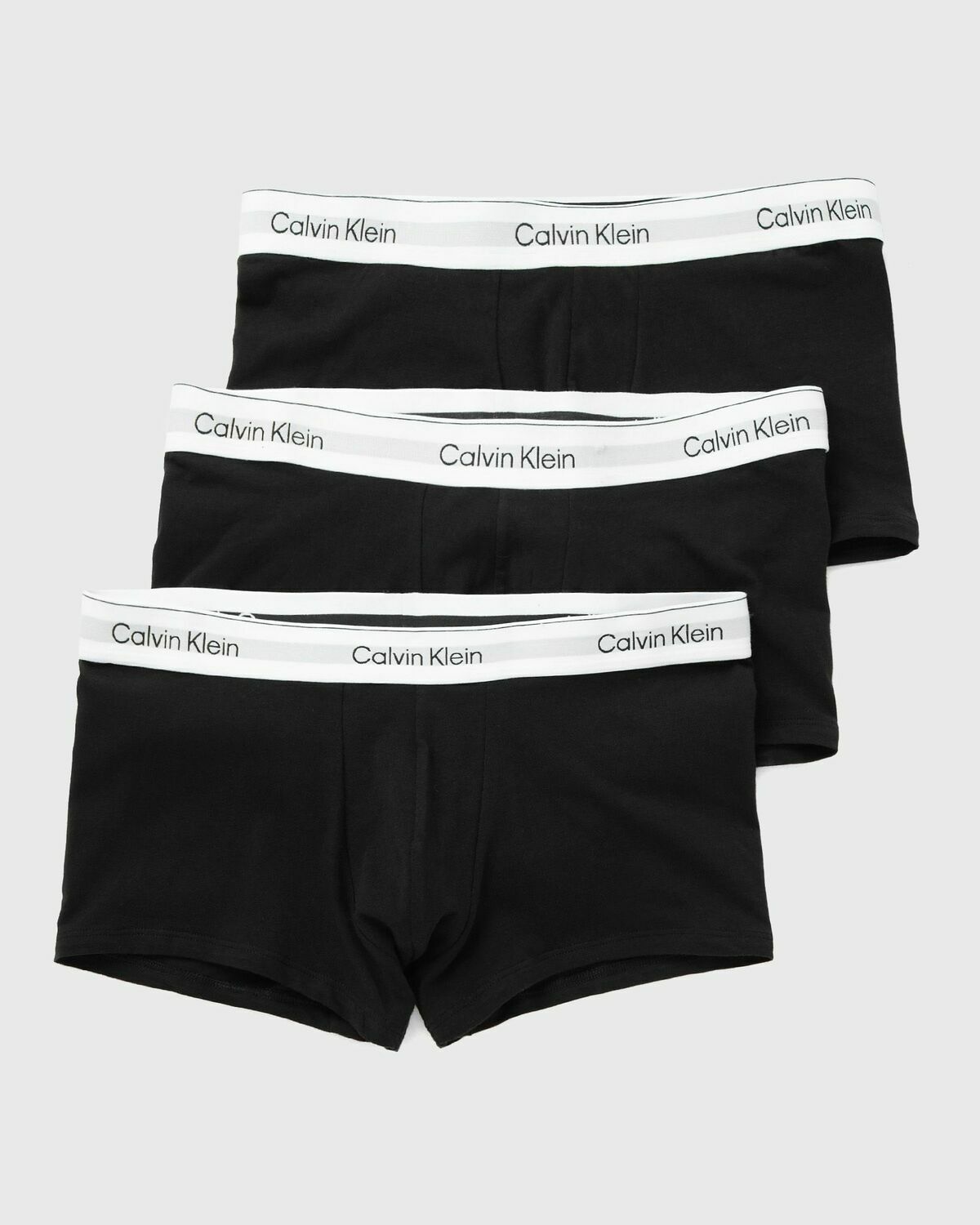 Calvin Klein Underwear LOW RISE TRUNK ICON COTTON STRETCH 3-PACK Black ...