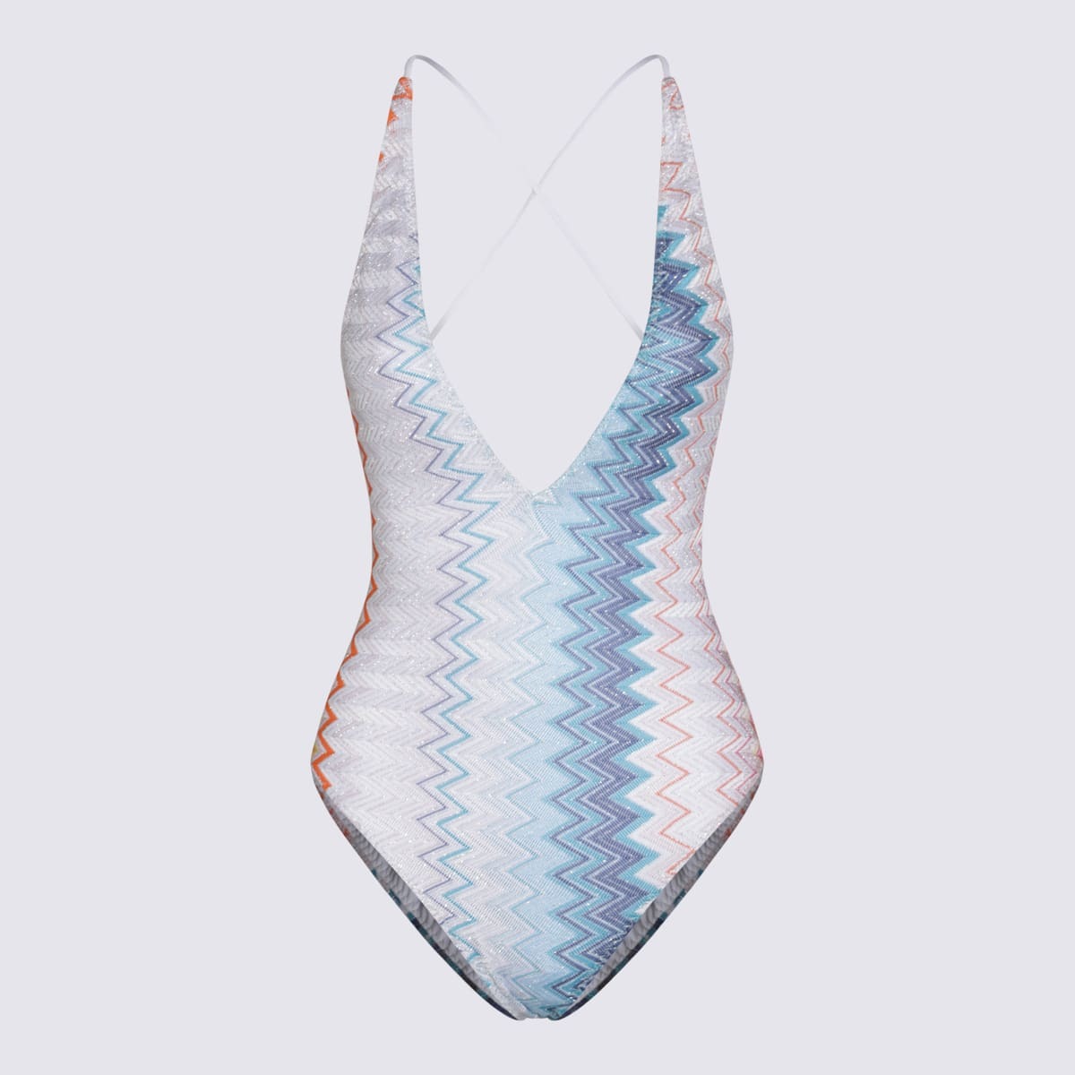 Missoni Light Blue Viscose Beachwear Missoni