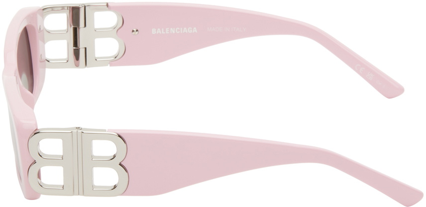 Balenciaga Pink Dynasty Rectangle Sunglasses Balenciaga