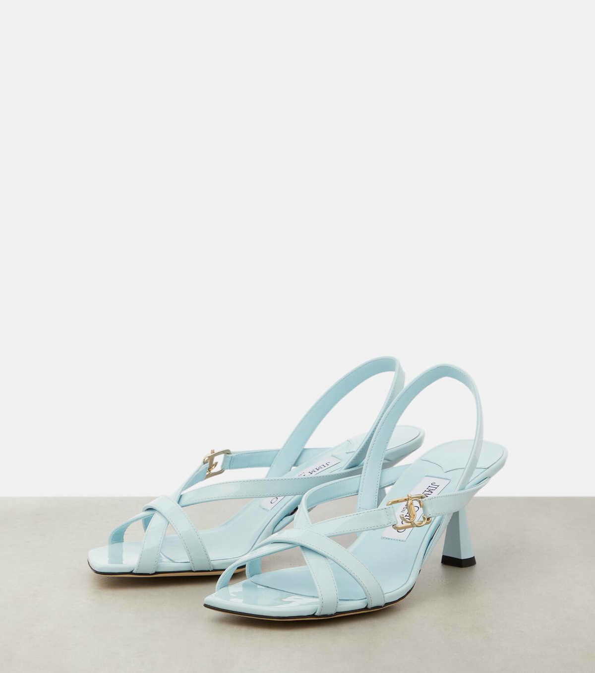 Jimmy Choo Jess 95 patent leather sandals Jimmy Choo