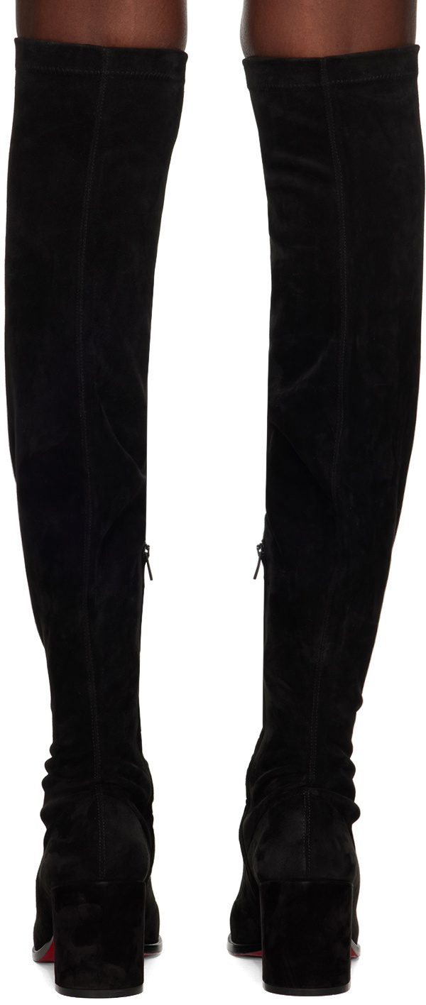 Christian Louboutin Black Stretchadoxa Botta Alta Boots Christian Louboutin