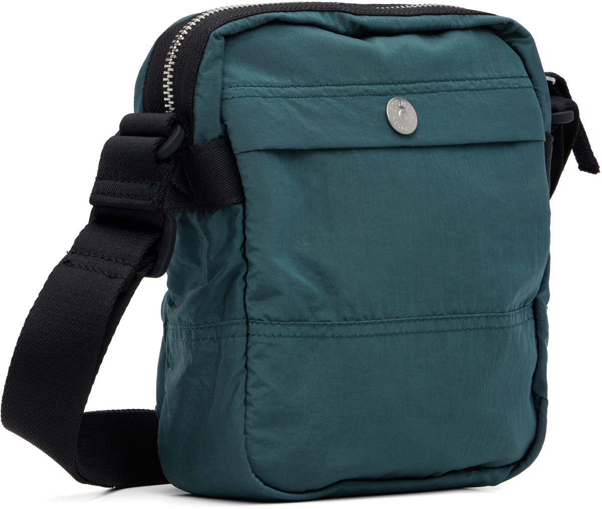 Stone Island Green 9200015 Coated Nylon Metal ECONYL Pouch Stone Island