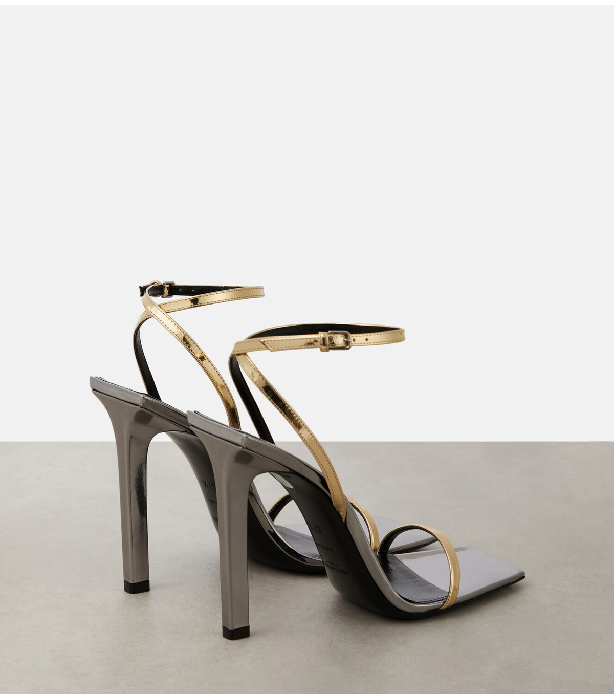 Saint Laurent Pam metallic leather sandals Saint Laurent