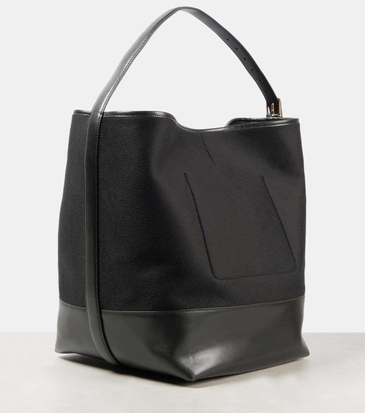 Toteme Leather-trimmed tote bag Toteme
