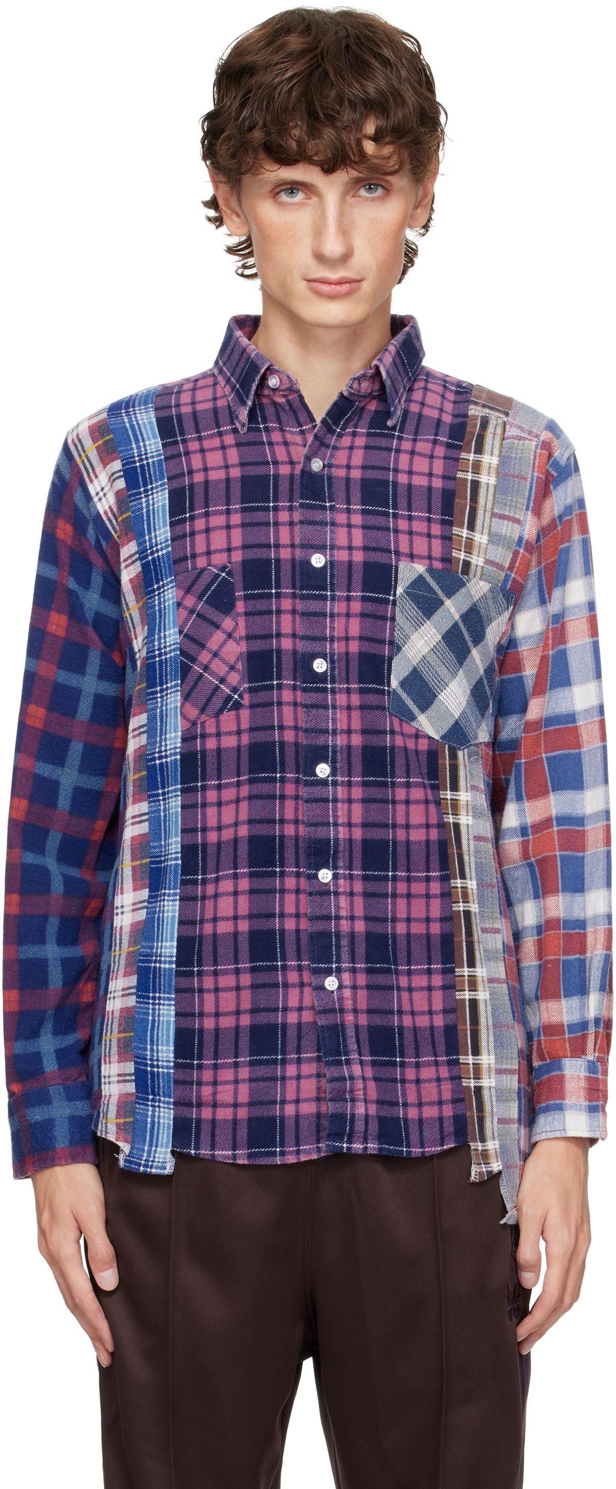 NEEDLES Multicolor 7 Cuts Flannel Shirt Needles