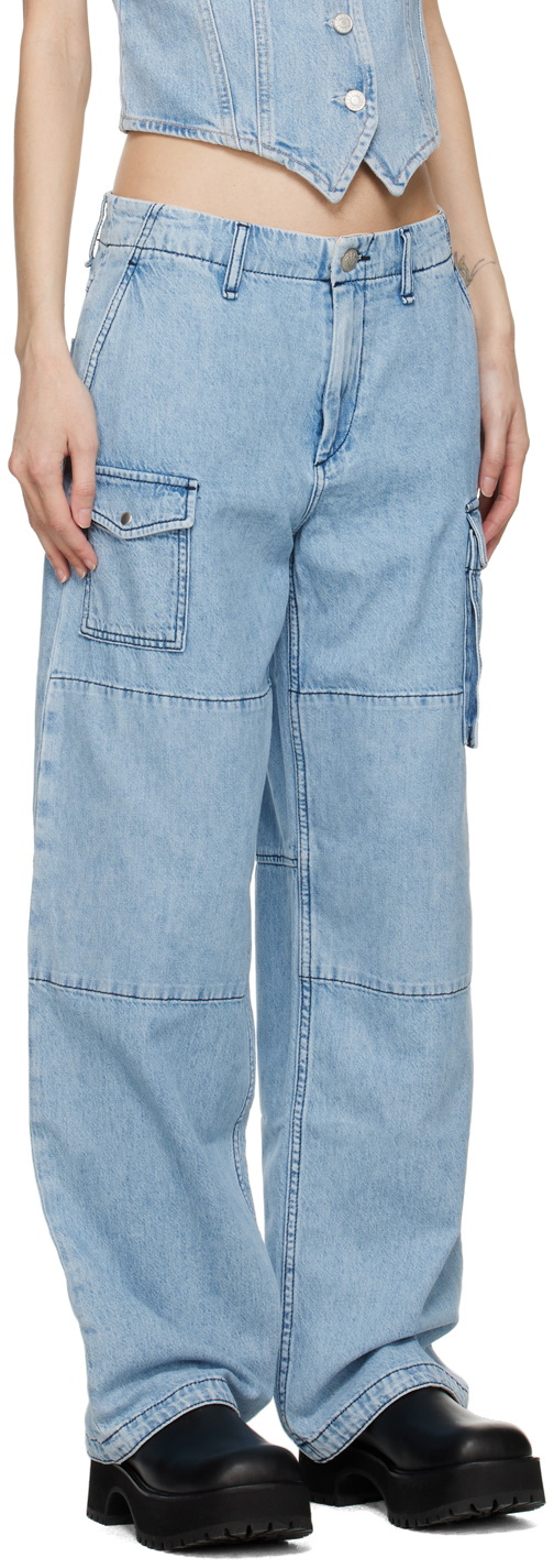 rag & bone Blue Nora Cargo Jeans Rag and Bone