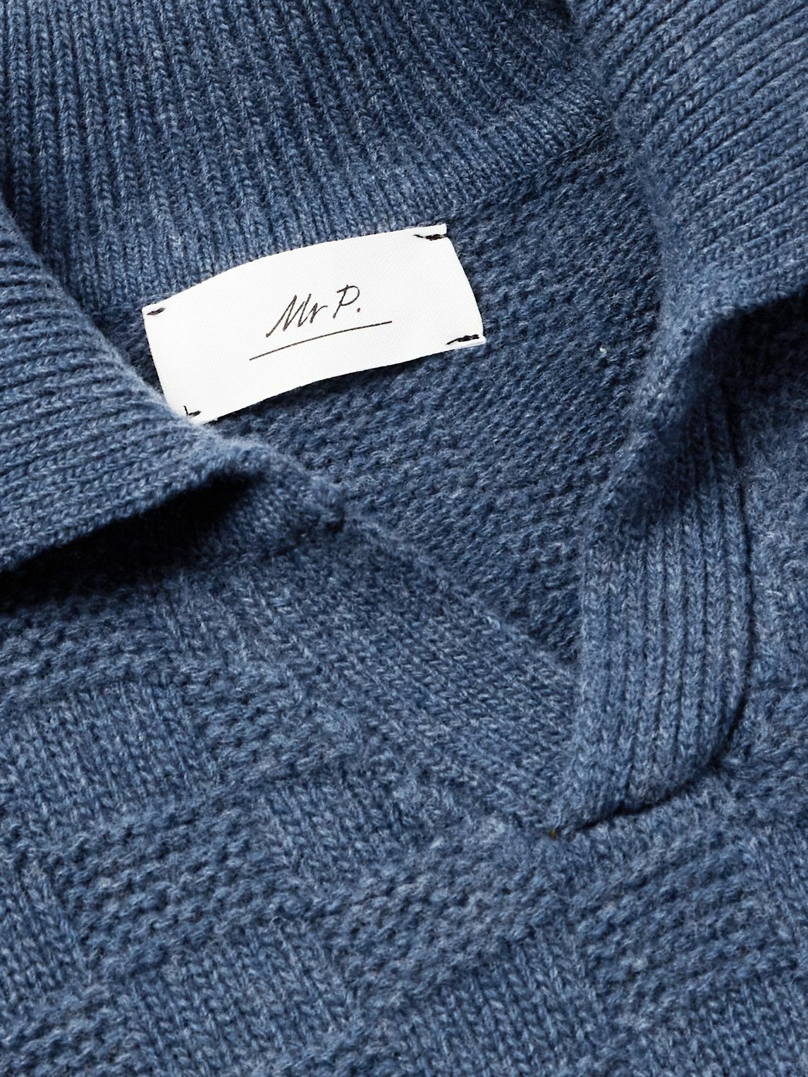 Mr P. - Wool Polo Sweater - Blue Mr P.