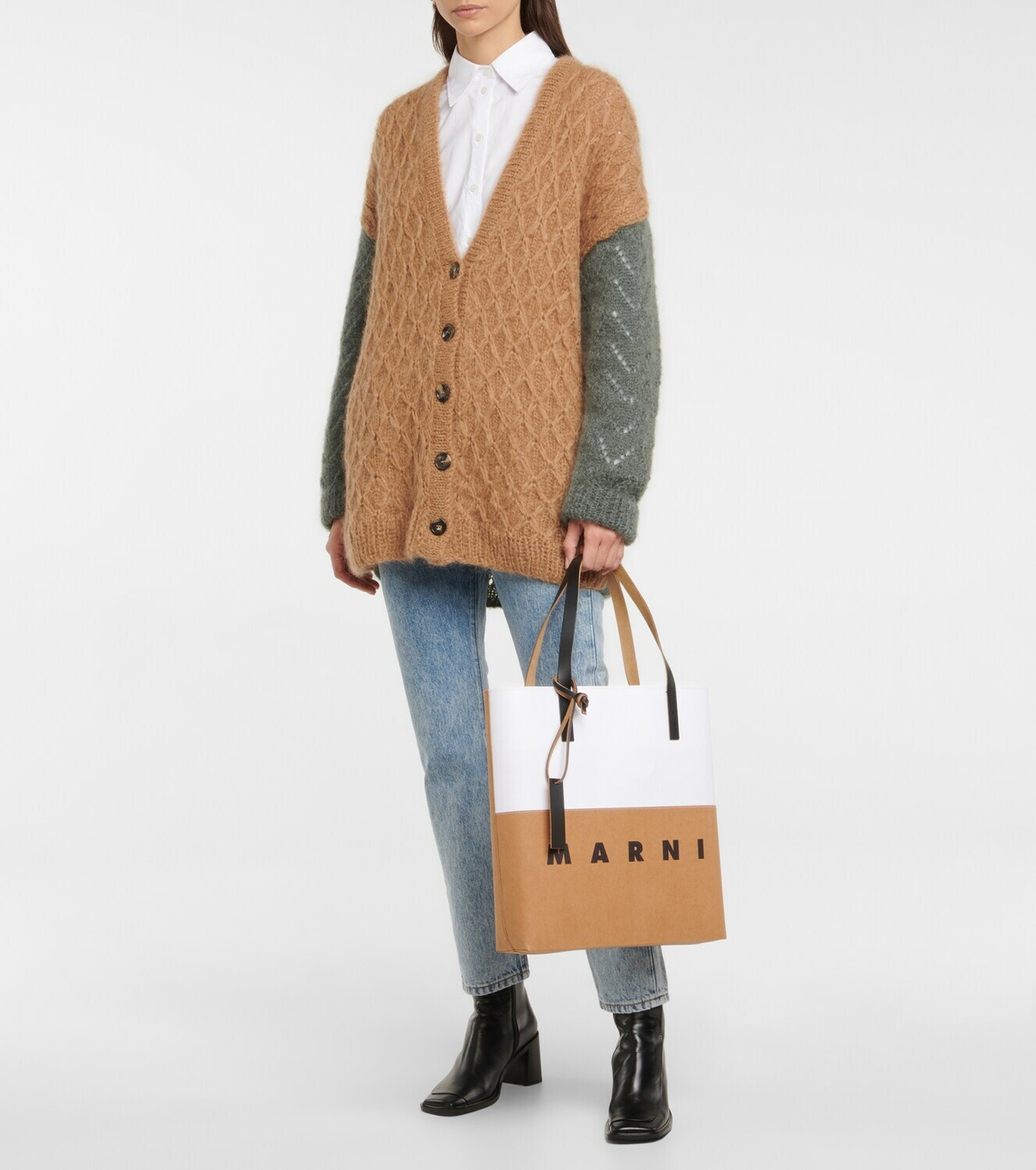 Marni - Logo colorblocked shopper Marni