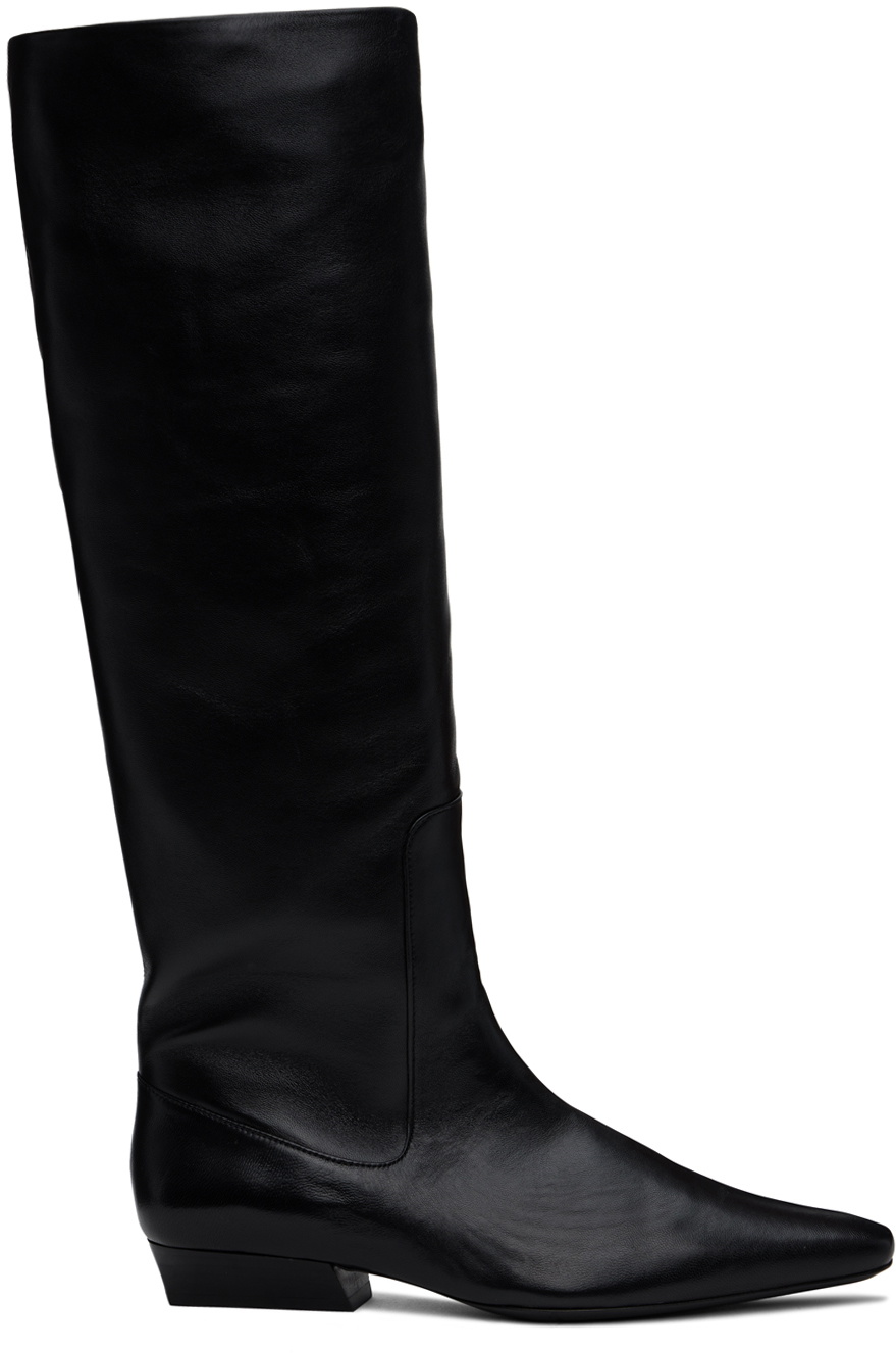 Staud Black Wally Tall Boots Staud