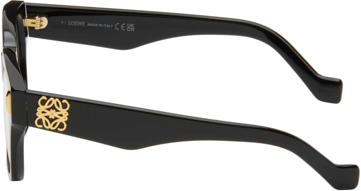 LOEWE Black Anagram Logo Glasses Loewe