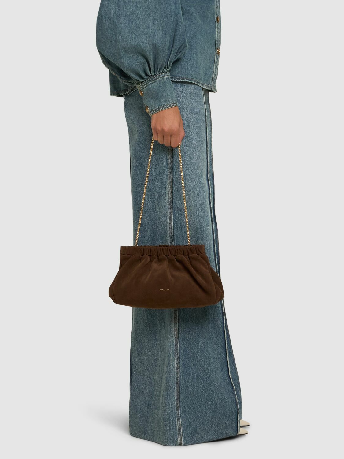 DEMELLIER Miami Suede Clutch DeMellier