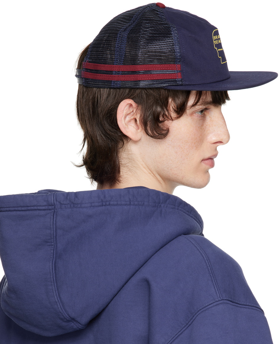Brain Dead Navy Logohead Cap Brain Dead