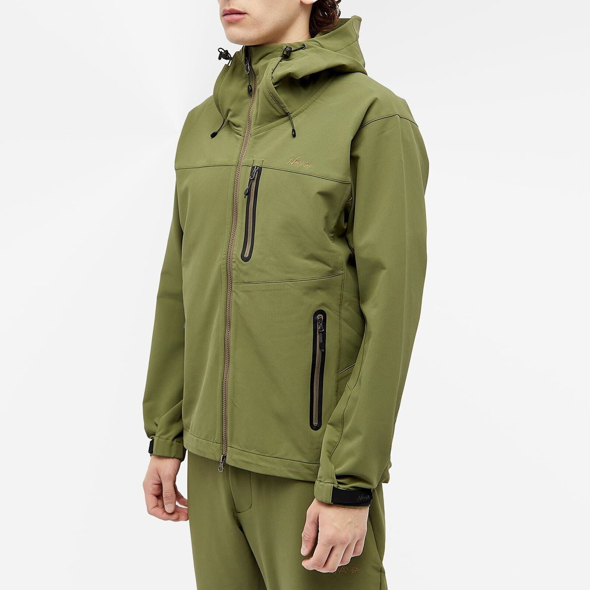 Nanga Men's Soft Shell Stretch Jacket in Khaki Nanga