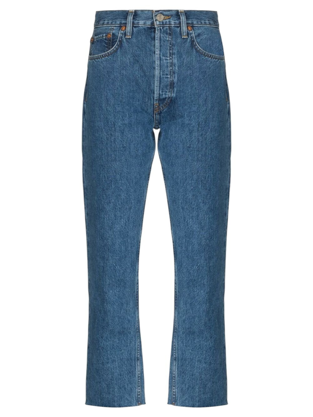 RE/DONE Stove Pipe Cropped Jeans Re/Done