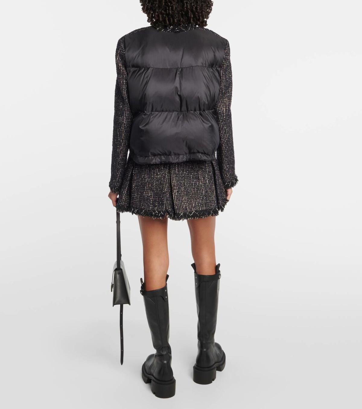 Sacai Cropped tweed jacket Sacai