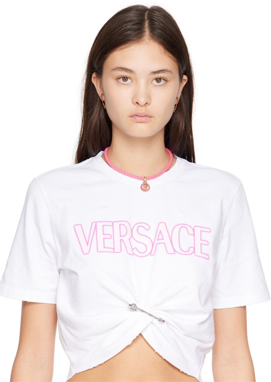 Versace Pink Medusa Biggie Necklace Versace