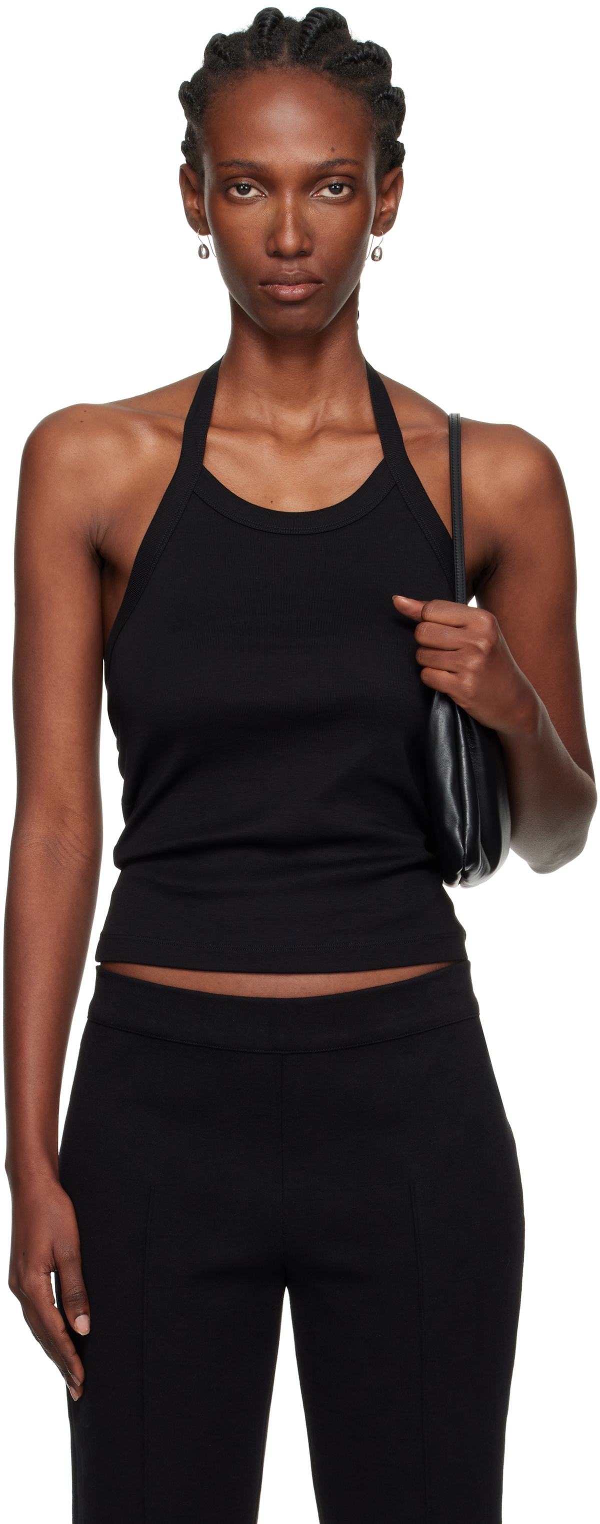 FLORE FLORE Black Angie Tank Top FLORE FLORE