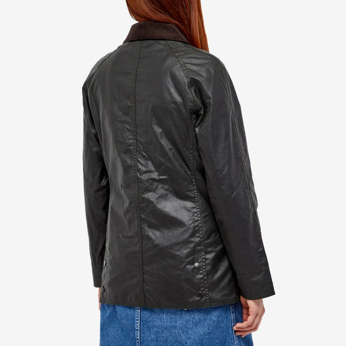 Barbour Women's Classic Beadnell Wax Jacket in Sage Barbour