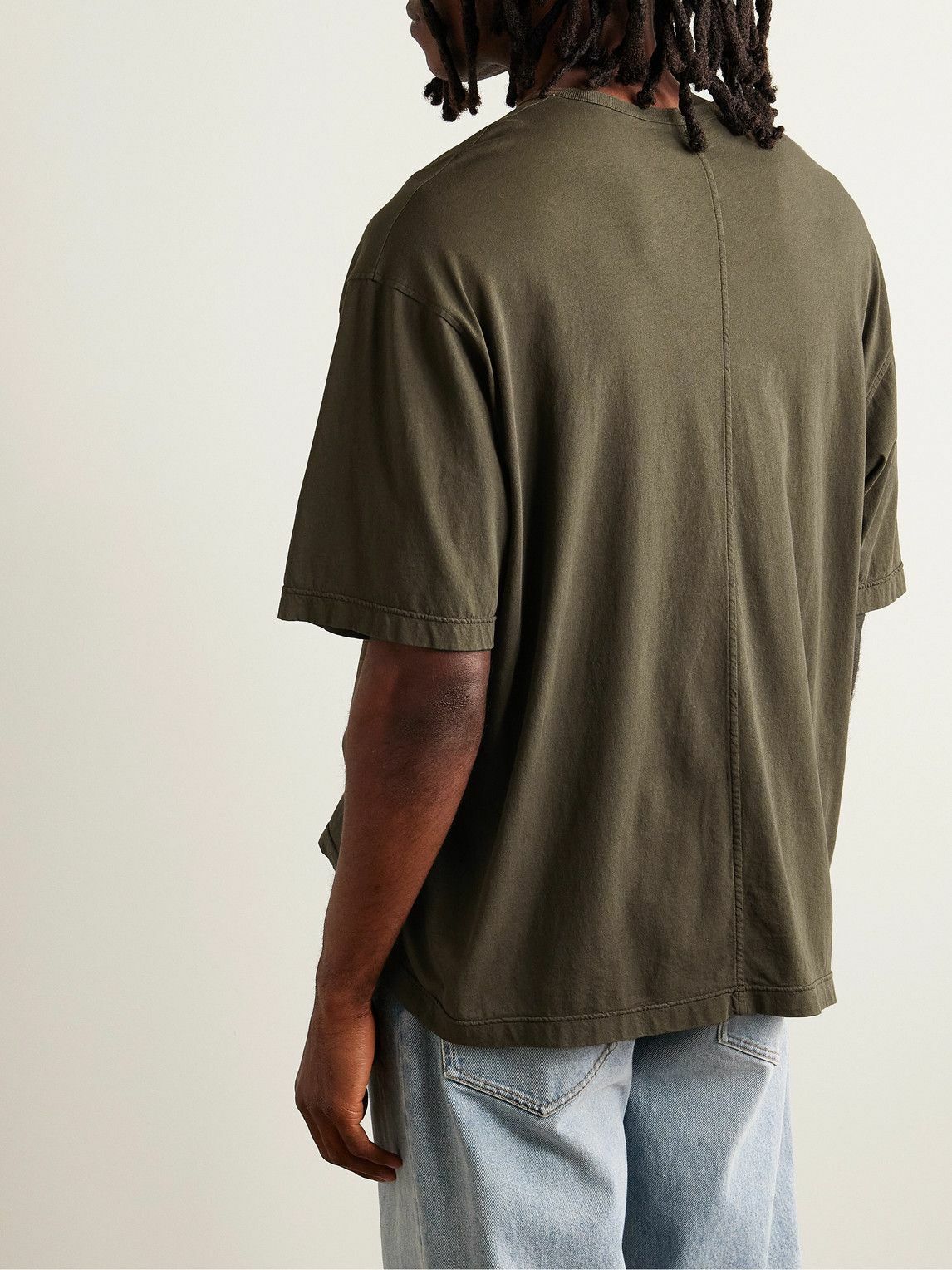 The Row - Steven Cotton-Jersey Top - Green The Row