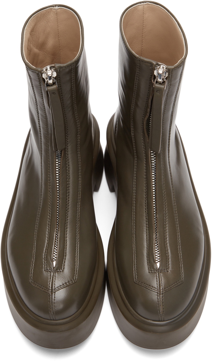 The Row Khaki Zipped I Boots The Row