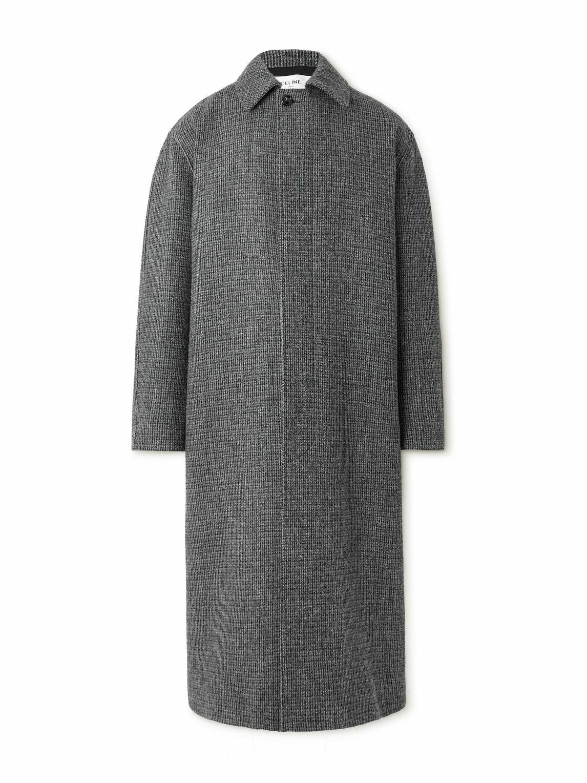 CELINE - Wool-Tweed Coat - Gray Celine