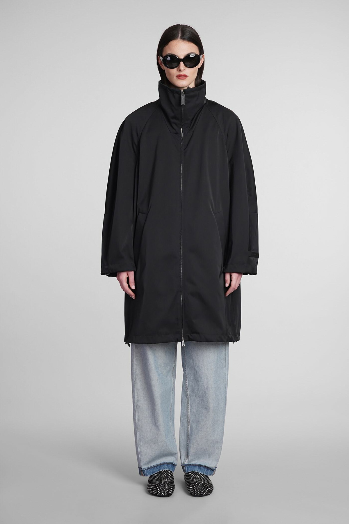 Marni Coat In Black Polyester Marni