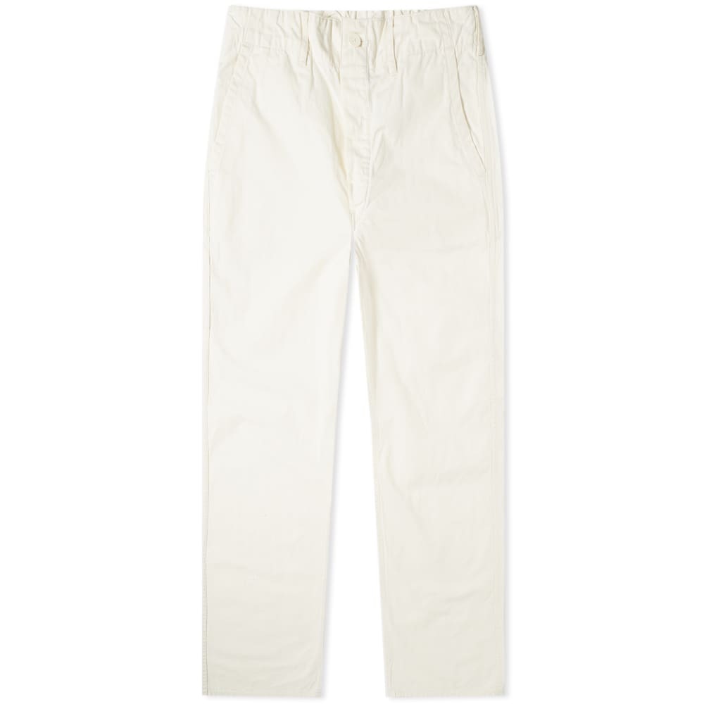 orSlow Men's French Work Pant in Ecru orSlow