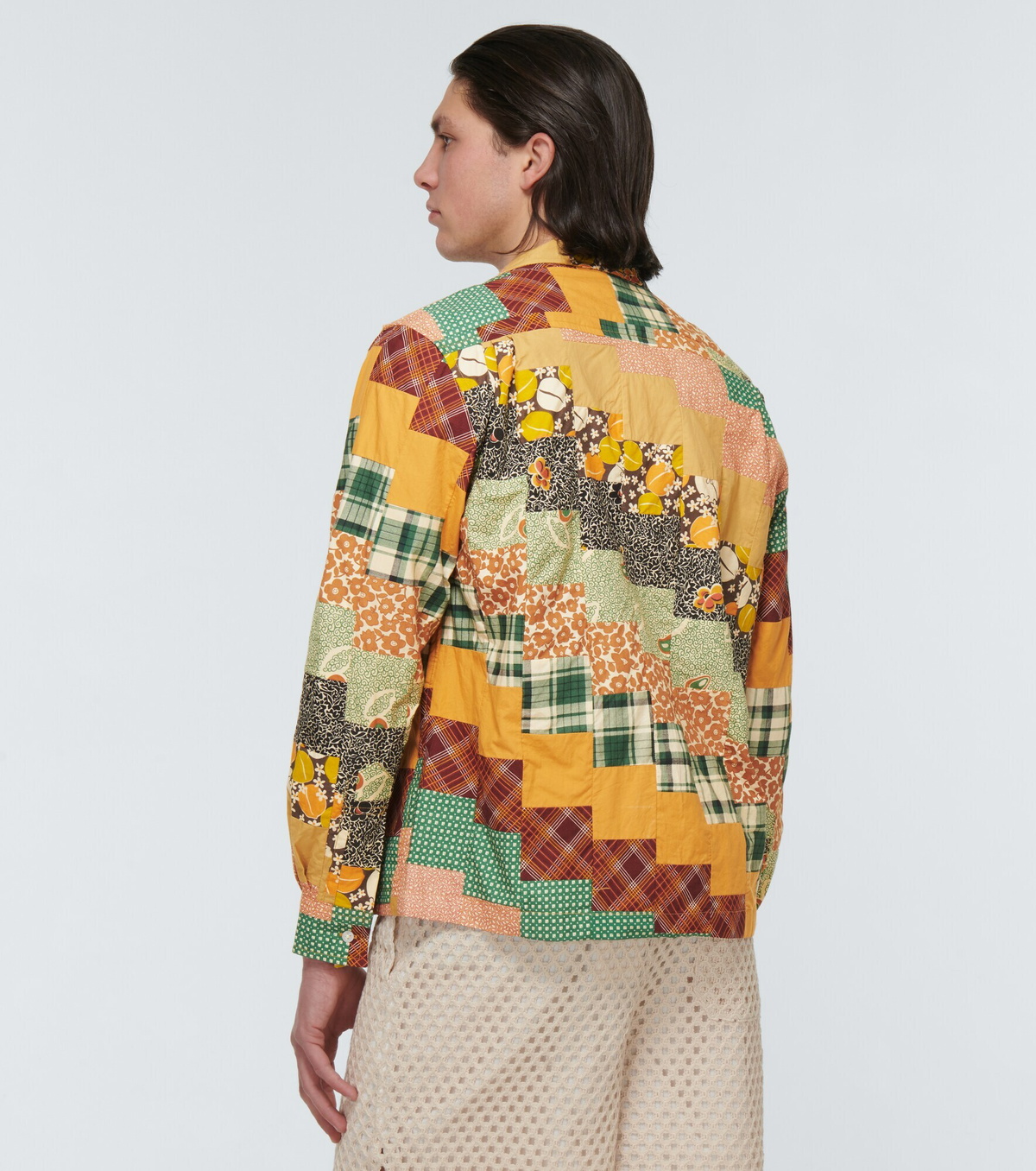 Bode - Diagonal Square Patchwork shirt Bode