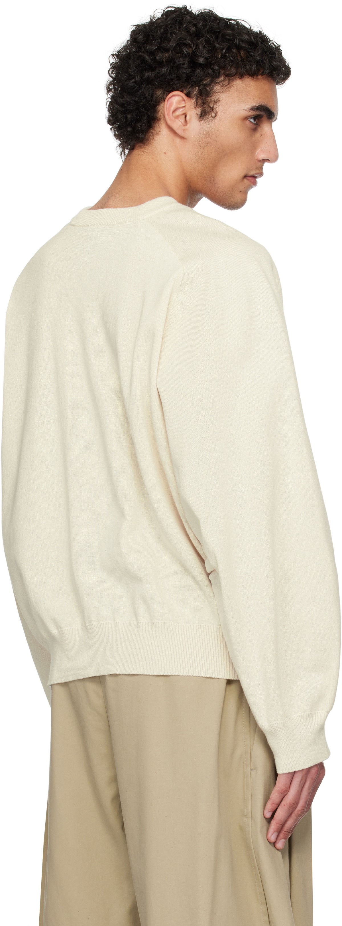 Hed Mayner Off-White Crew Neck Sweater Hed Mayner