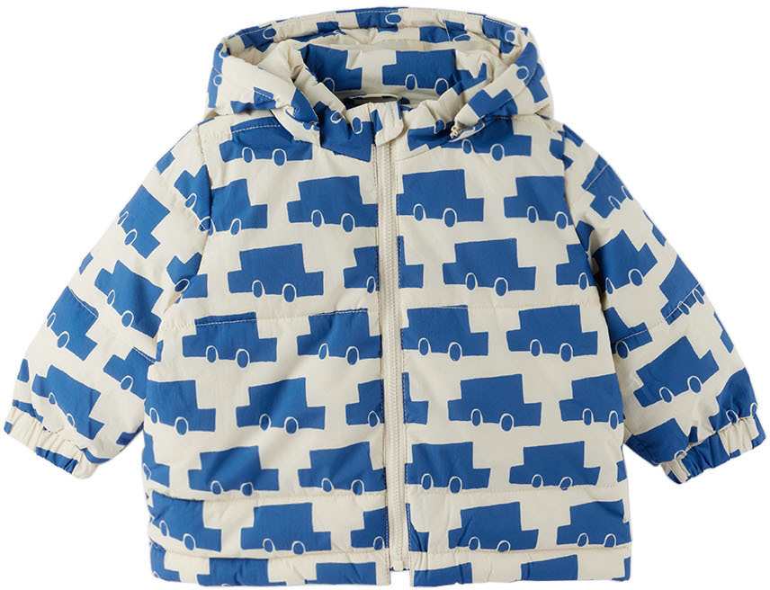 Bobo Choses Baby Beige Cars All Over Jacket Bobo Choses