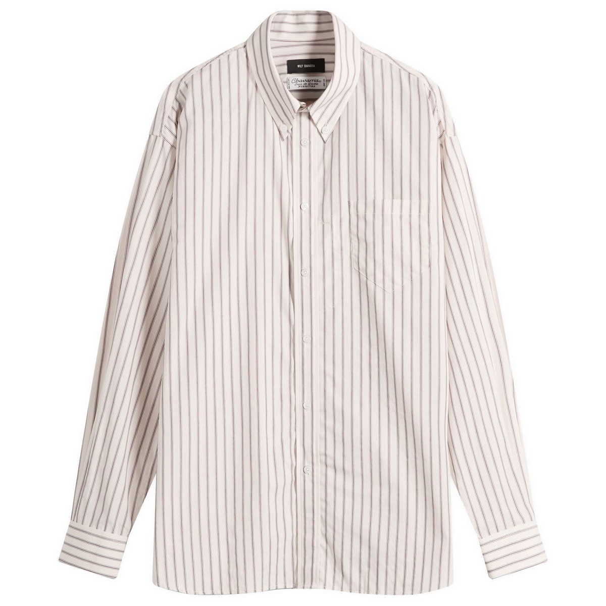 Willy Chavarria Men's Veterano Shirt in Bordeau Willy Chavarria