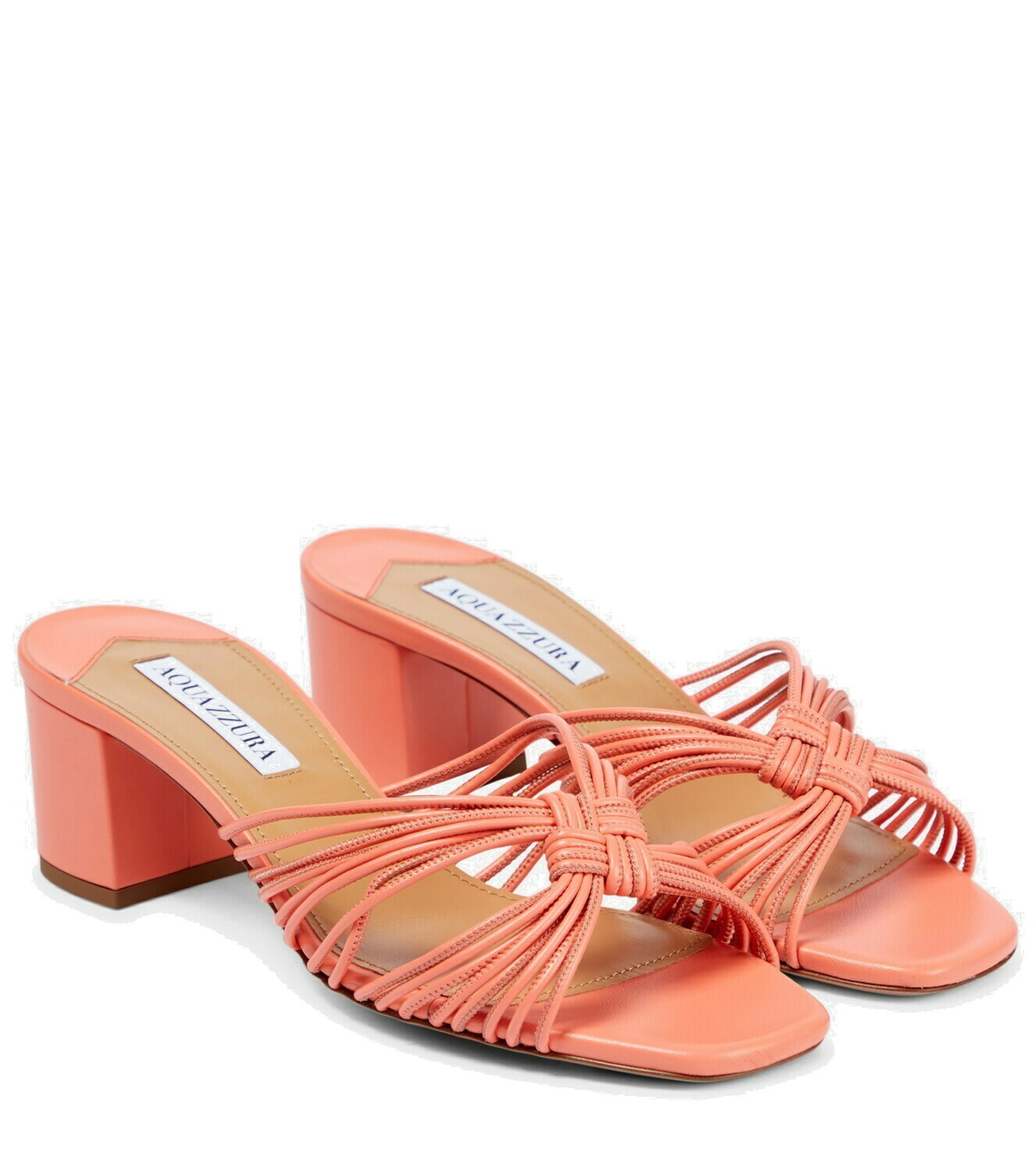 Aquazzura Club leather mules Aquazzura