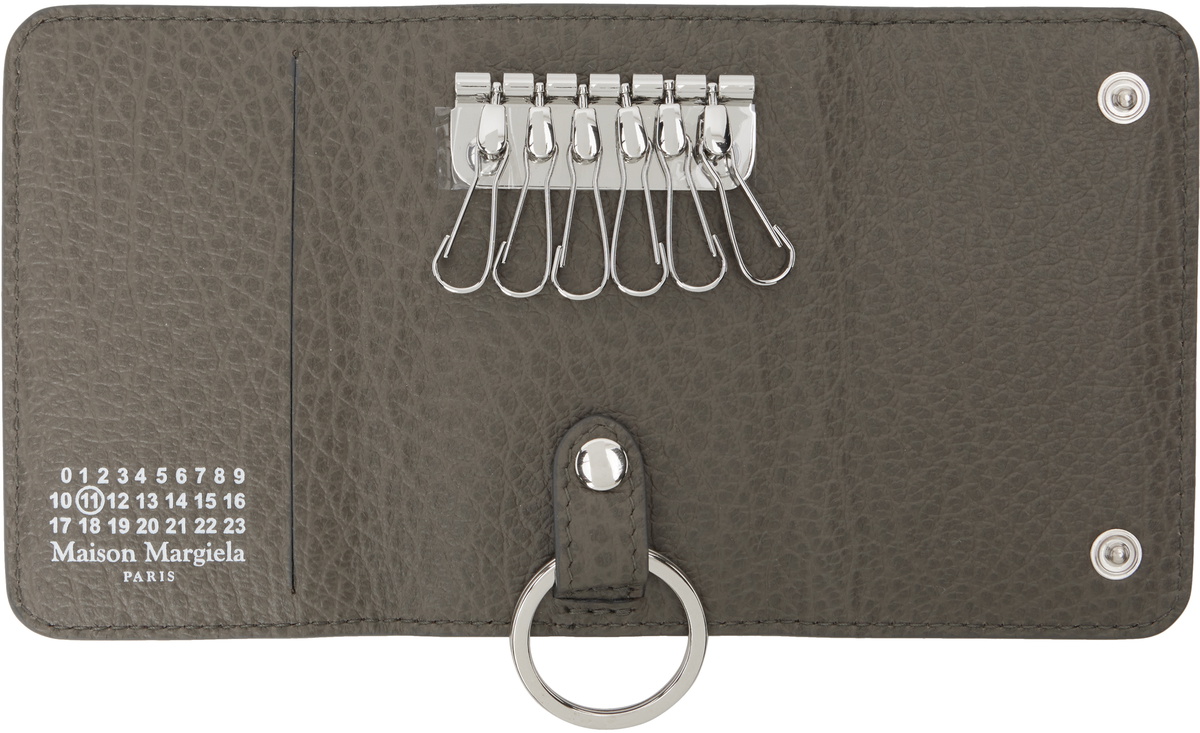 Maison Margiela Gray Four Stitches Keychain Maison Margiela