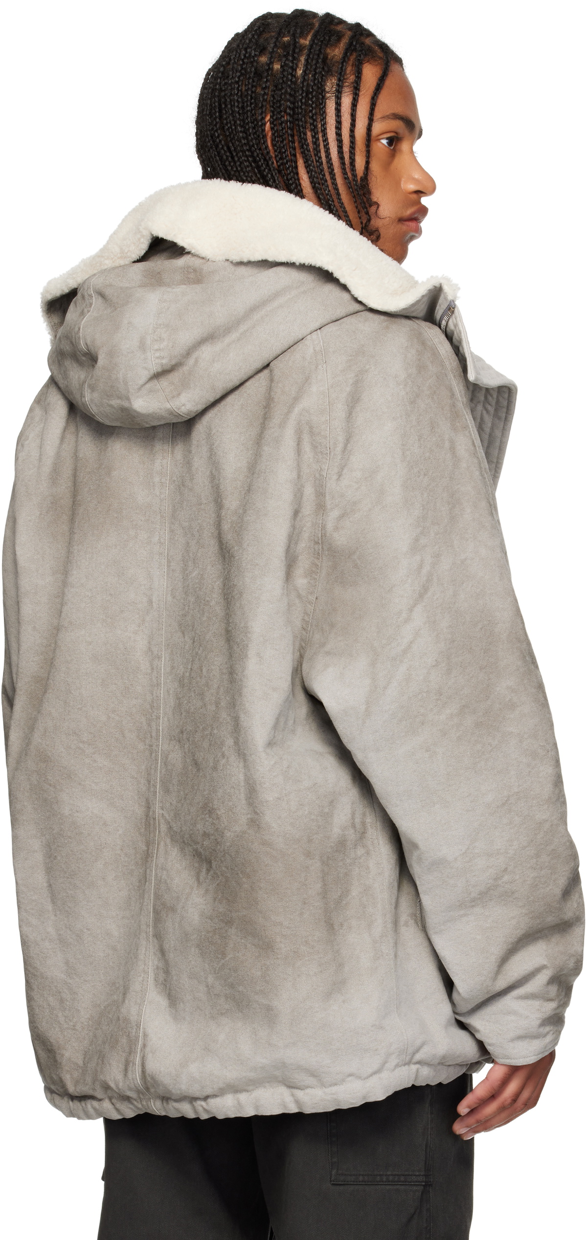 ALEXANDER DIGENOVA Gray N3B Rubber Band Jacket Alexander Digenova