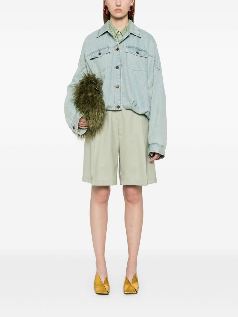 Dries Van Noten Cropped Denim Jacket Dries Van Noten