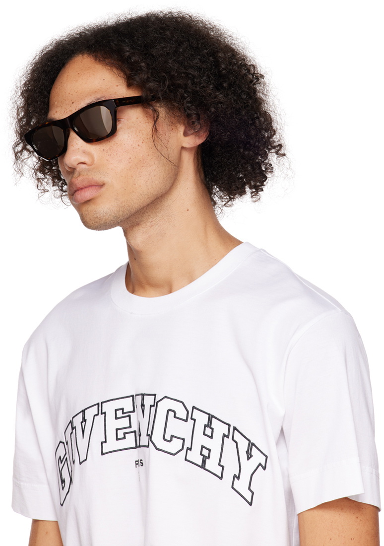 Givenchy Tortoiseshell Rectangular Sunglasses Givenchy