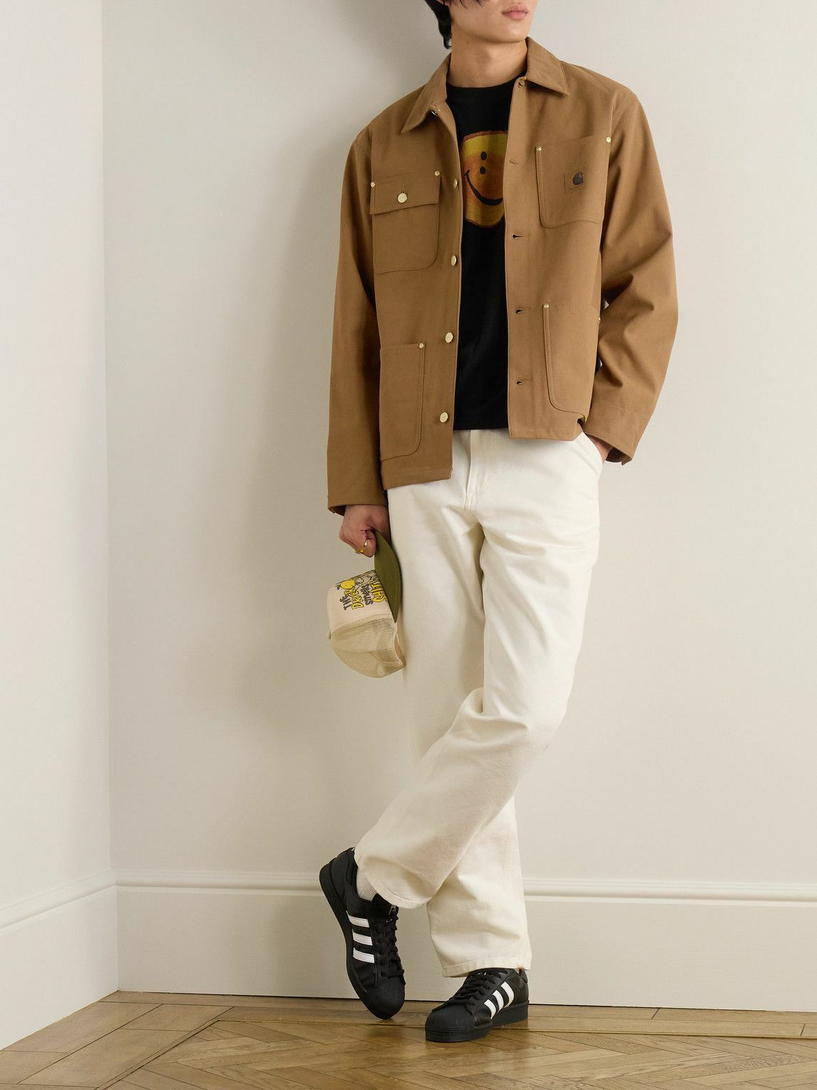 Carhartt WIP - Michigan Faux Suede Chore Jacket - Brown Carhartt WIP