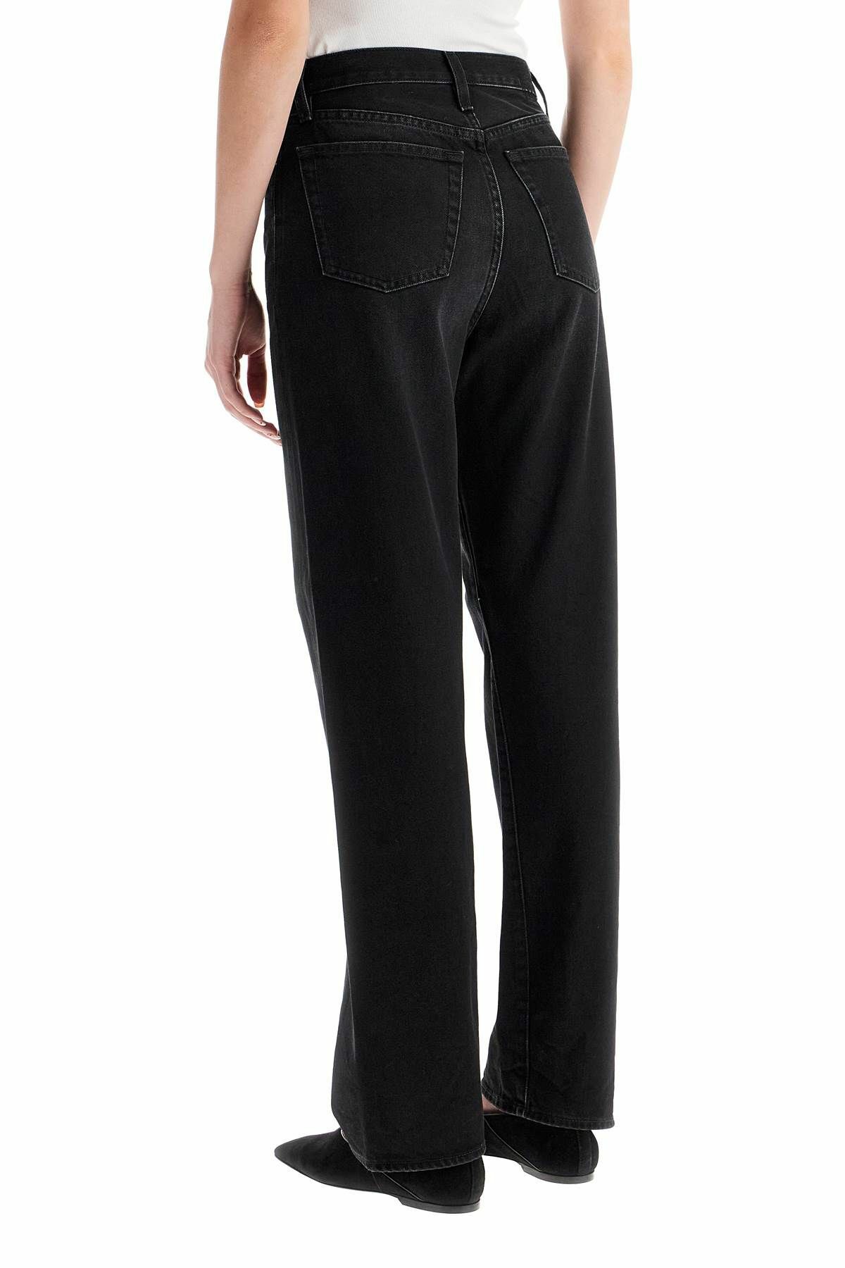 TOTEME twisted seam straight jeans Black Toteme