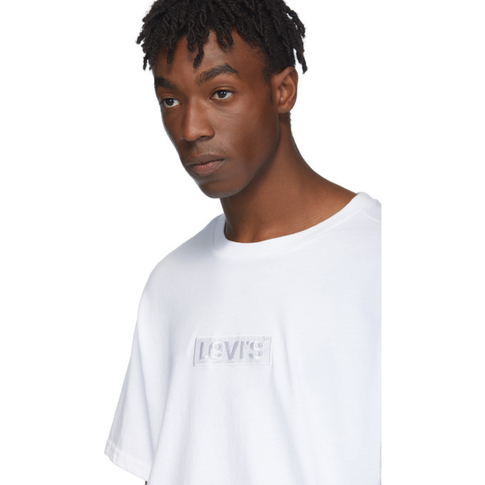 Levis White Relaxed Logo T-Shirt Levis
