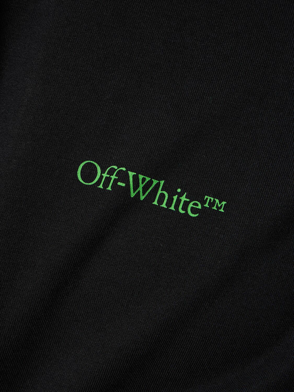 OFF-WHITE Moon Cam Arrow Skate Cotton T-shirt Off-White