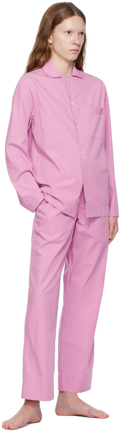 Tekla Pink Drawstring Pyjama Pants Tekla Fabrics