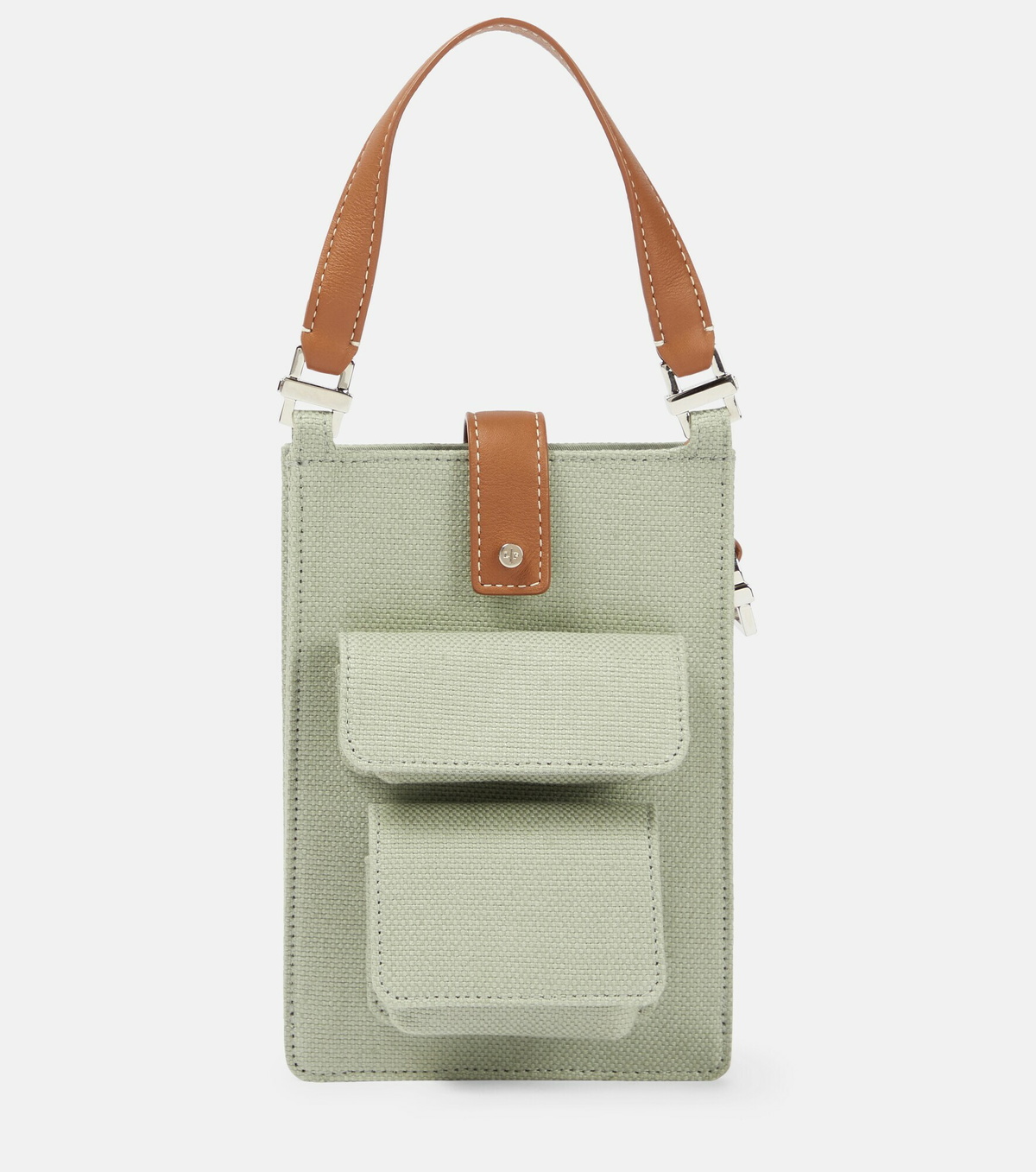 Loro Piana - The Suitcase Stripe canvas crossbody bag Loro Piana