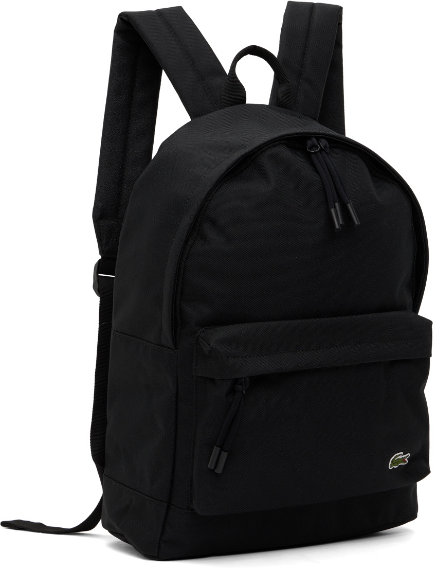 Lacoste Black Zip Backpack Lacoste